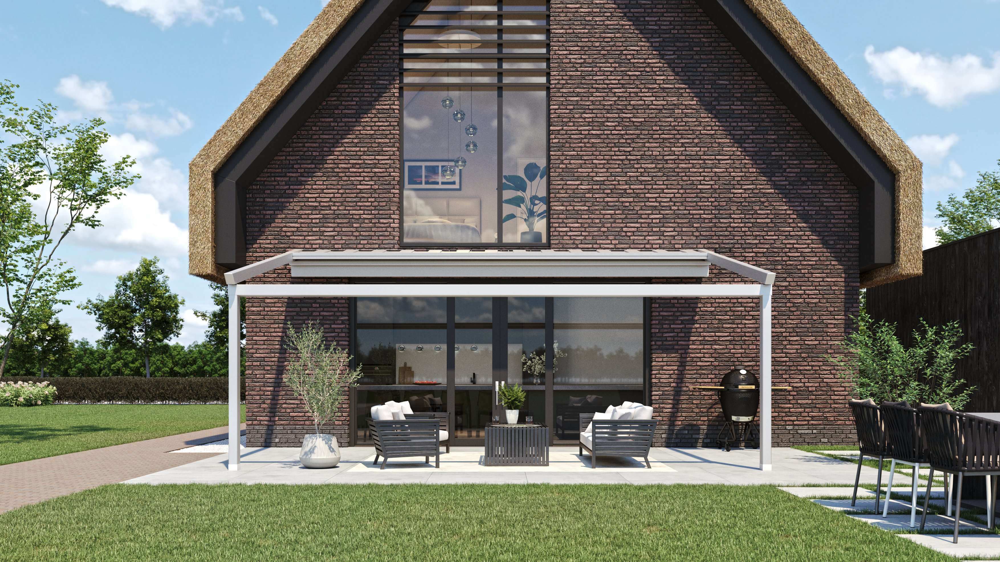 Terrasoverkapping met doek - Elk seizoen genieten | Artino