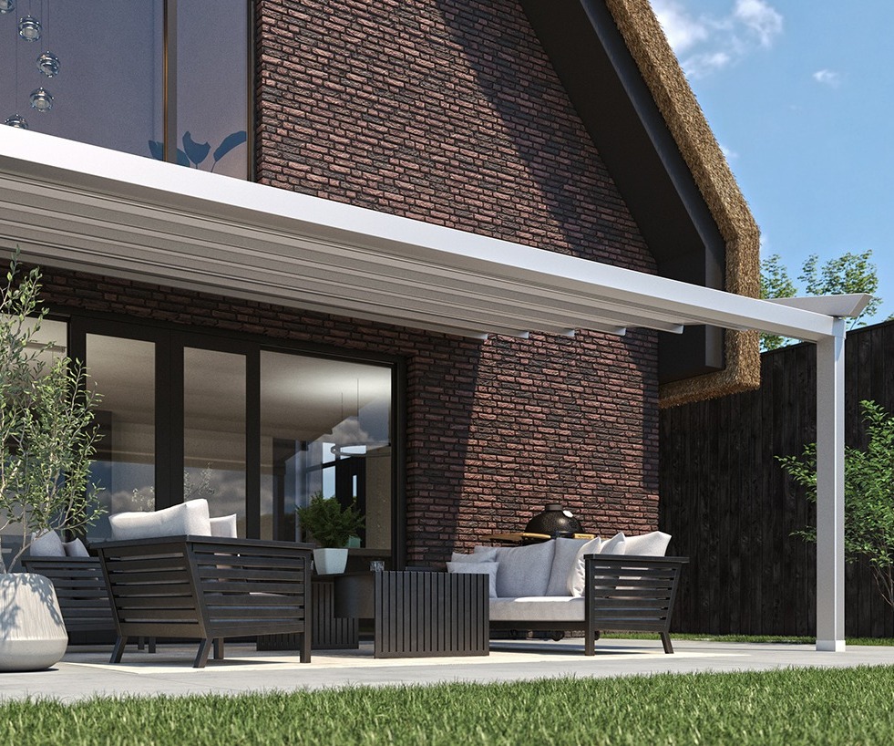 Terrasoverkapping met doek | Artino